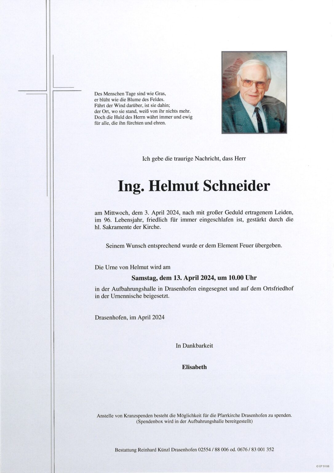 Sterbefälle 2024 | Bestattung Künzl