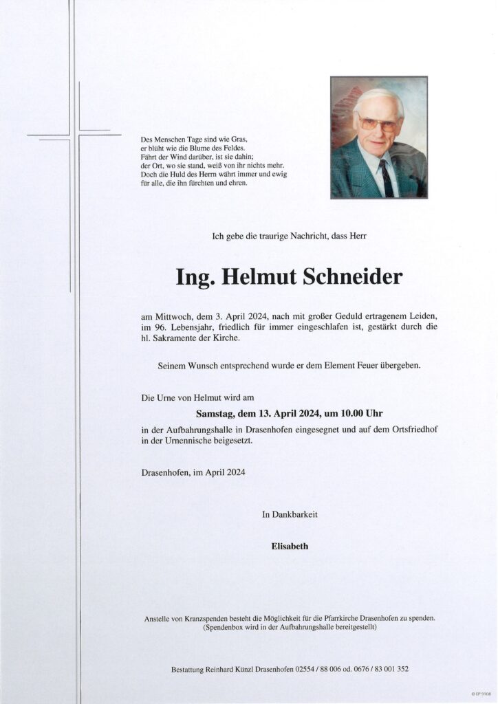 Sterbefälle 2024 | Bestattung Künzl