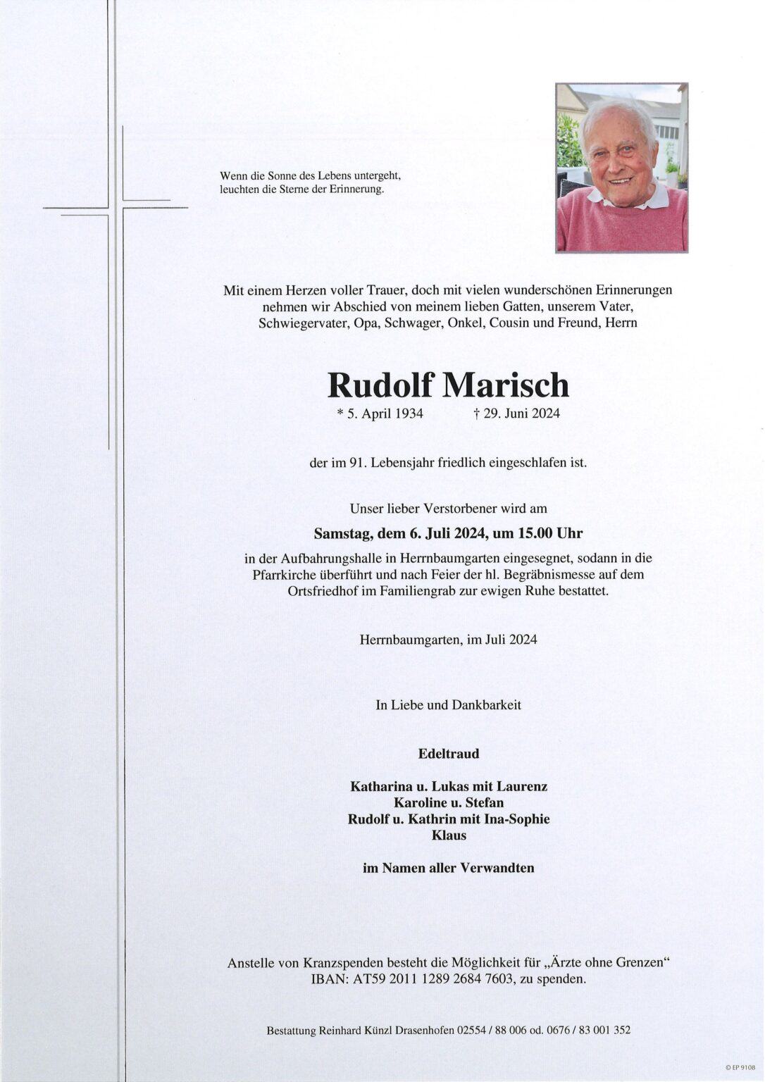 Sterbefälle 2024 | Bestattung Künzl