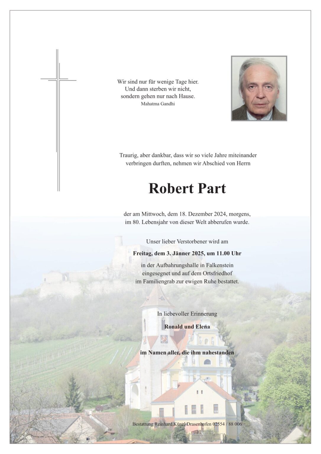 Sterbefälle 2024 | Bestattung Künzl